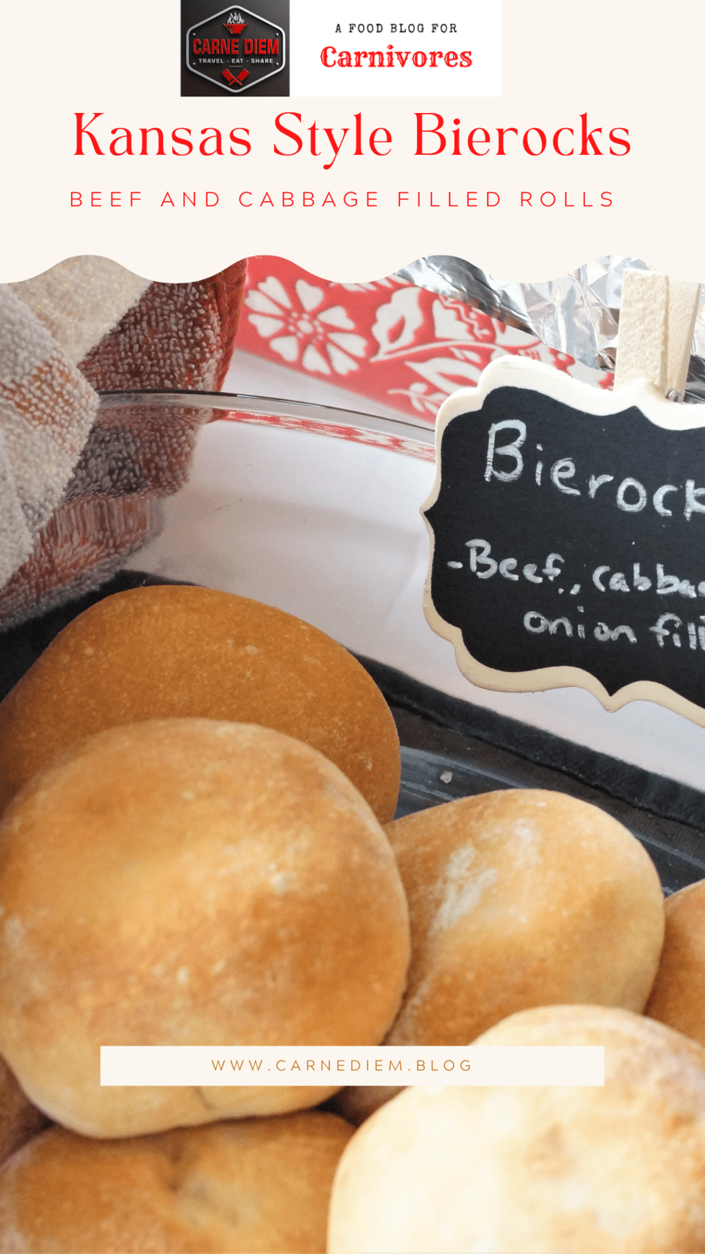 Easy Bierocks: Beef and Cabbage Stuffed Rolls - Carne Diem