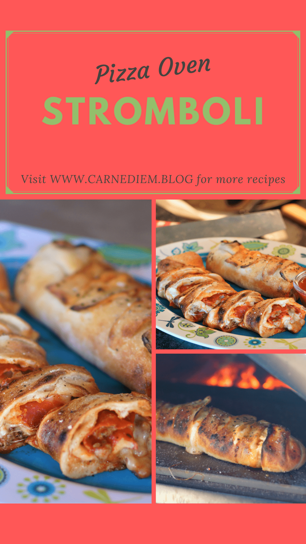 Pizza Oven Sausage and Pepperoni Stromboli - Carne Diem