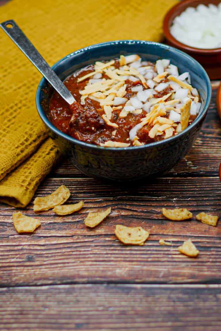 Texas Red Chili with Smoked Chuck Roast - Carne Diem