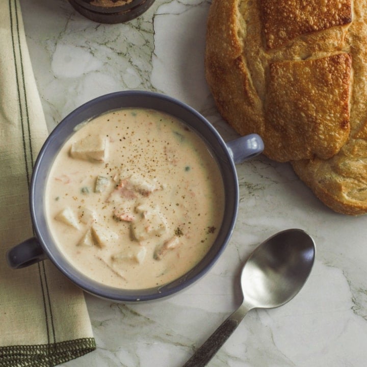 Pike Place Inspired Smoked Salmon Chowder - Carne Diem