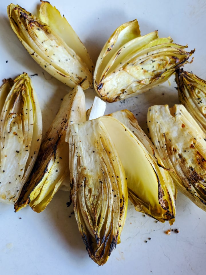 Grilled Endive Salad with Poppy Seed Dressing - Carne Diem