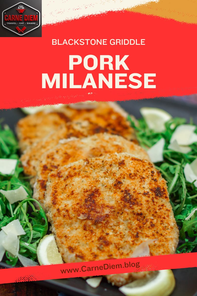 Blackstone Griddle Italian Pork Milanese - Carne Diem