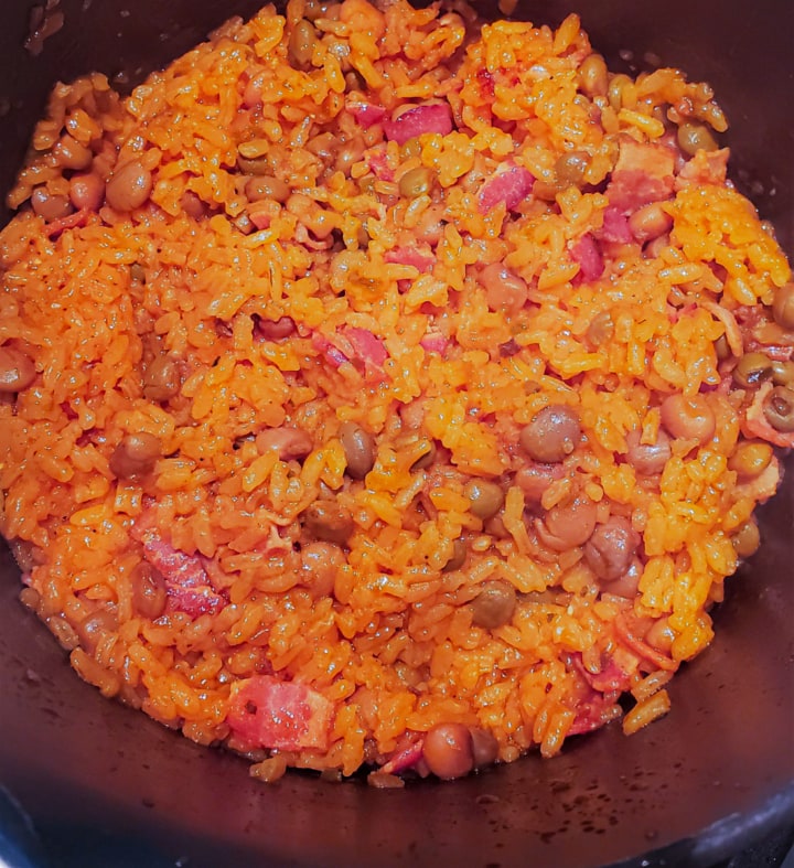 Puerto Rican Arroz Con Gandules: Rice with Pigeon Peas - Carne Diem