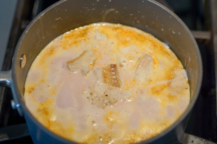 Easy Fresh Pollock Soup with Coconut Curry Broth - Carne Diem