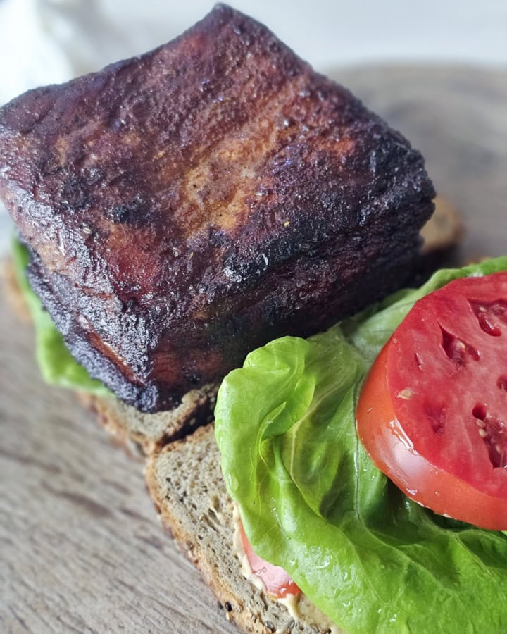Smoked Pork Belly BLT Sandwich - Carne Diem