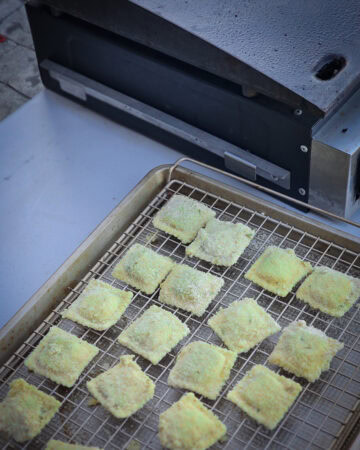 St. Louis Style Toasted Ravioli on a Blackstone - Carne Diem